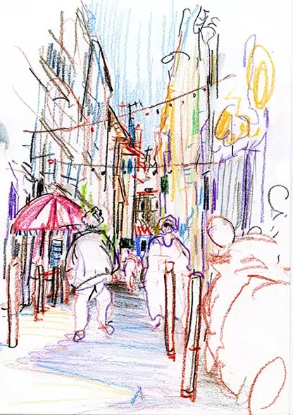 Cours de dessin en visio - Crayonnez vos voyages, crayons de couleur ...